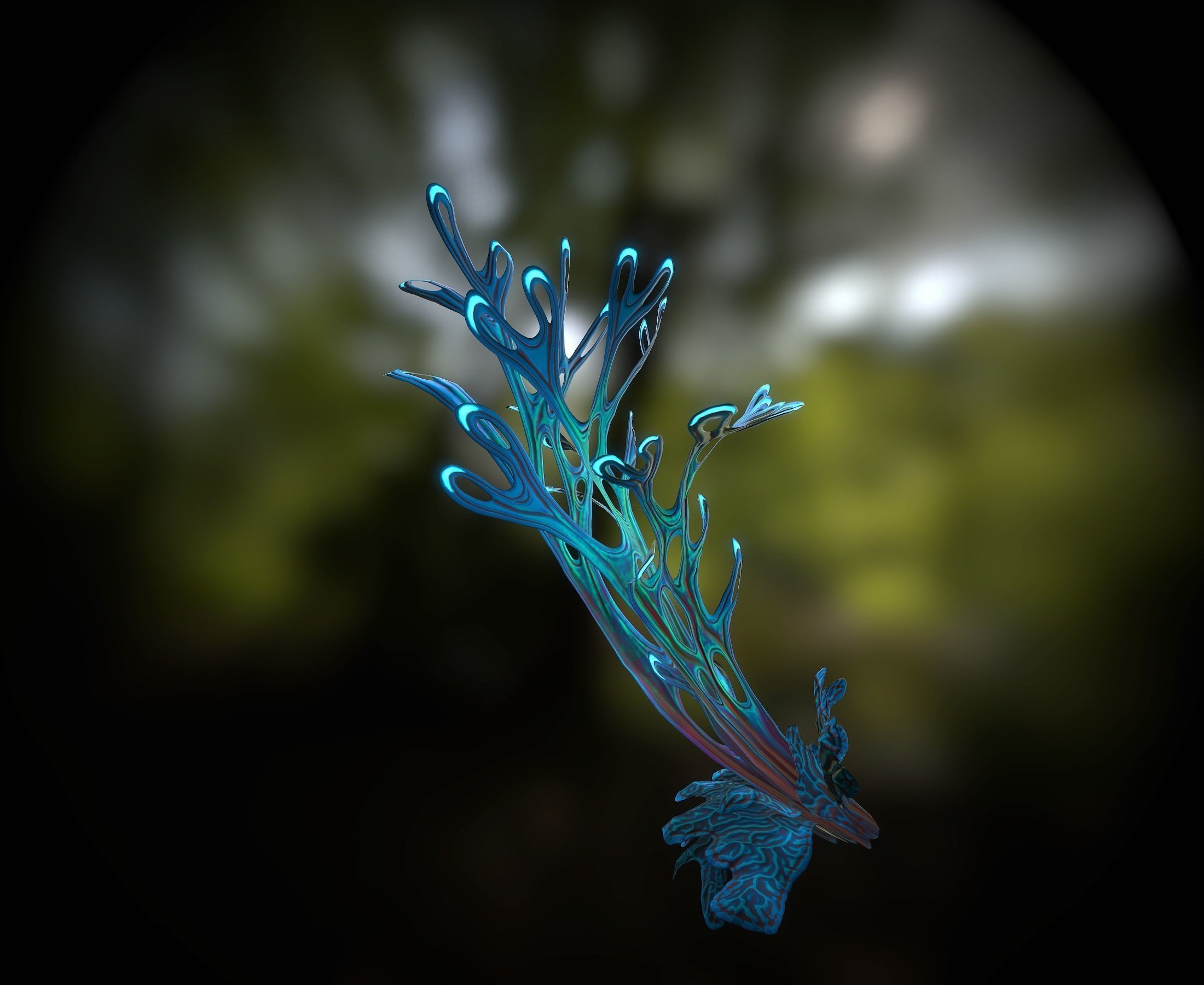 3D model Alien Plant Fern Type 4 VR / AR / low-poly | CGTrader