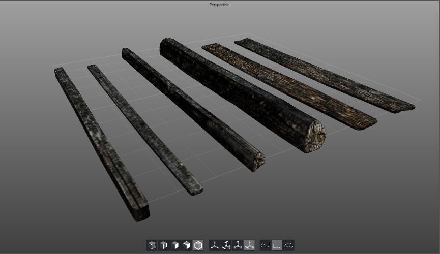 3D model Lumber Kit - Dry Rot Texture VR / AR / low-poly | CGTrader