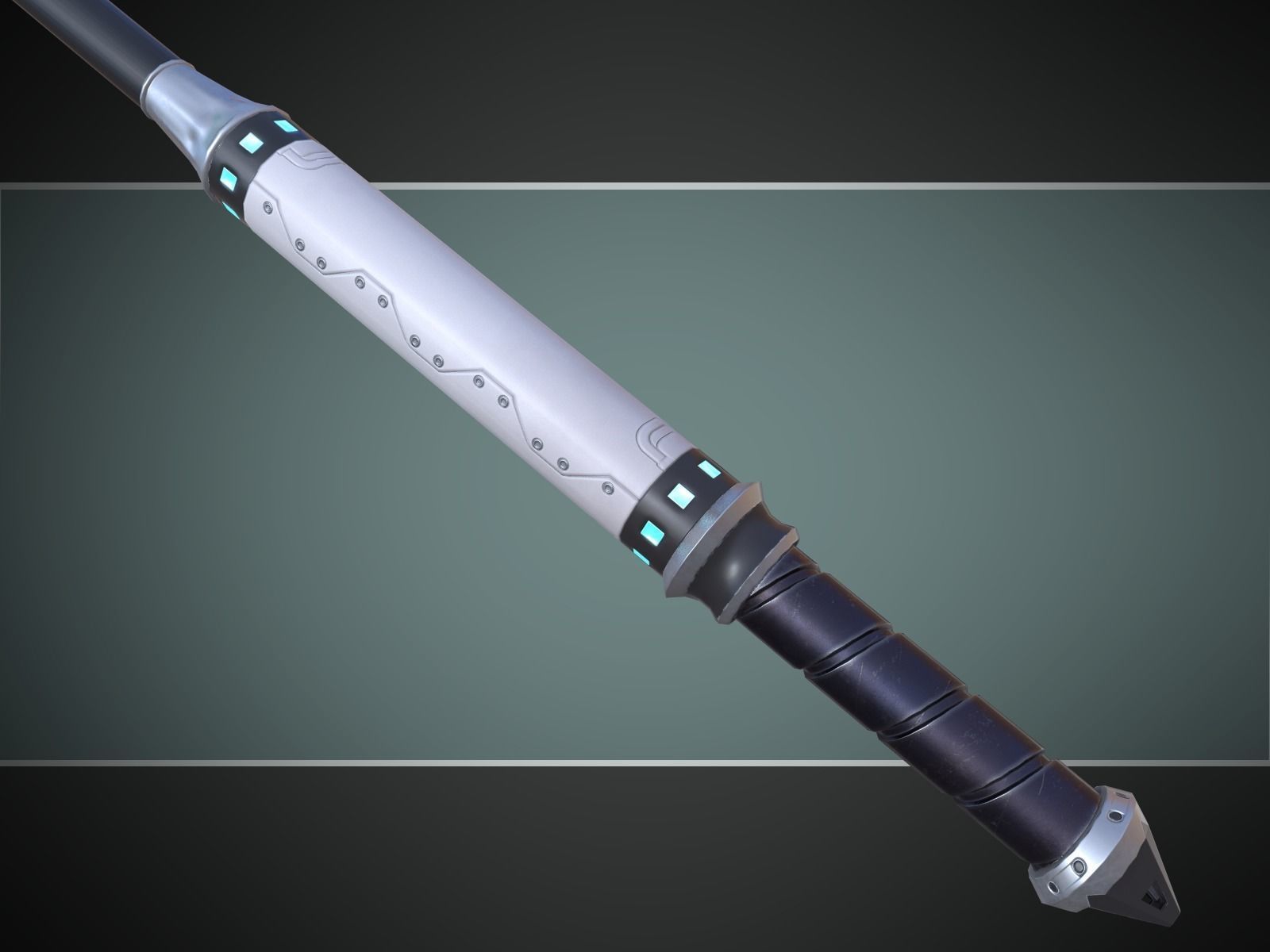 3D model Lowpoly PBR Sci-Fi Mace VR / AR / low-poly | CGTrader