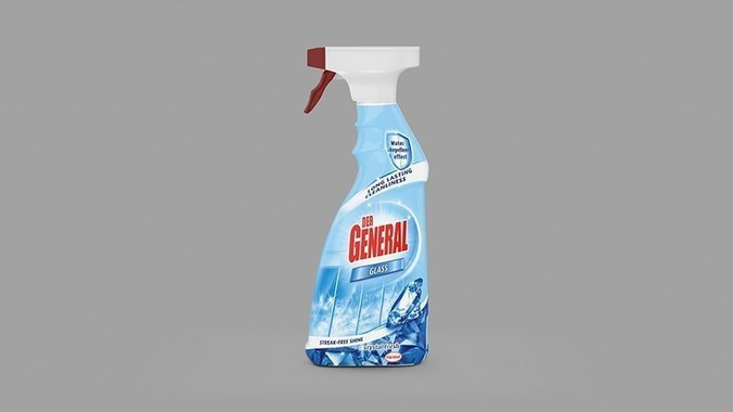 Detergent bottle for windows - Der General 3D model | CGTrader