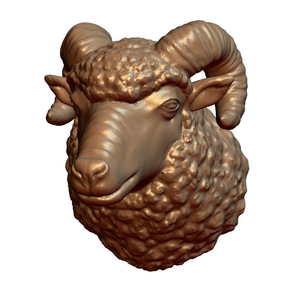 ram head 1 3D model 3D printable | CGTrader
