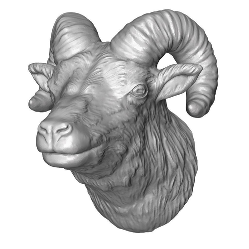 ram head 2 3D model 3D printable | CGTrader