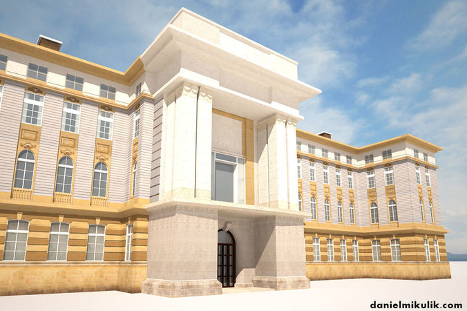 Neoclassical Building 164 3D model | CGTrader