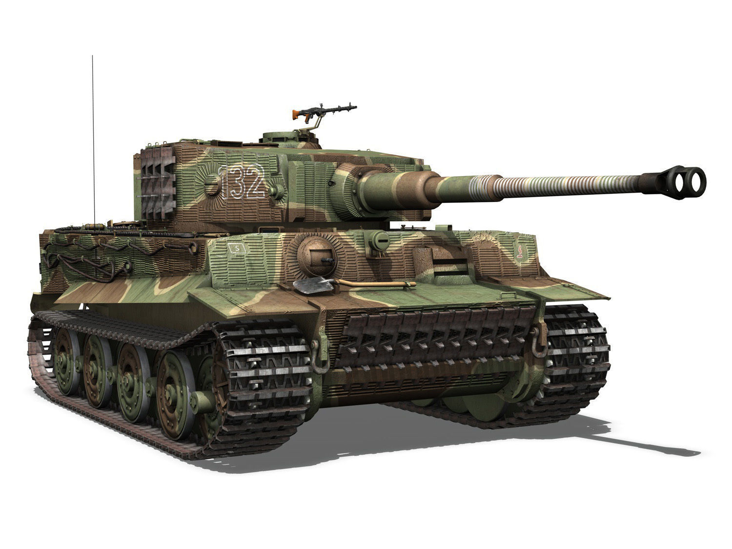 Panzer VI - Tiger - 132 - Late Production 3D model | CGTrader