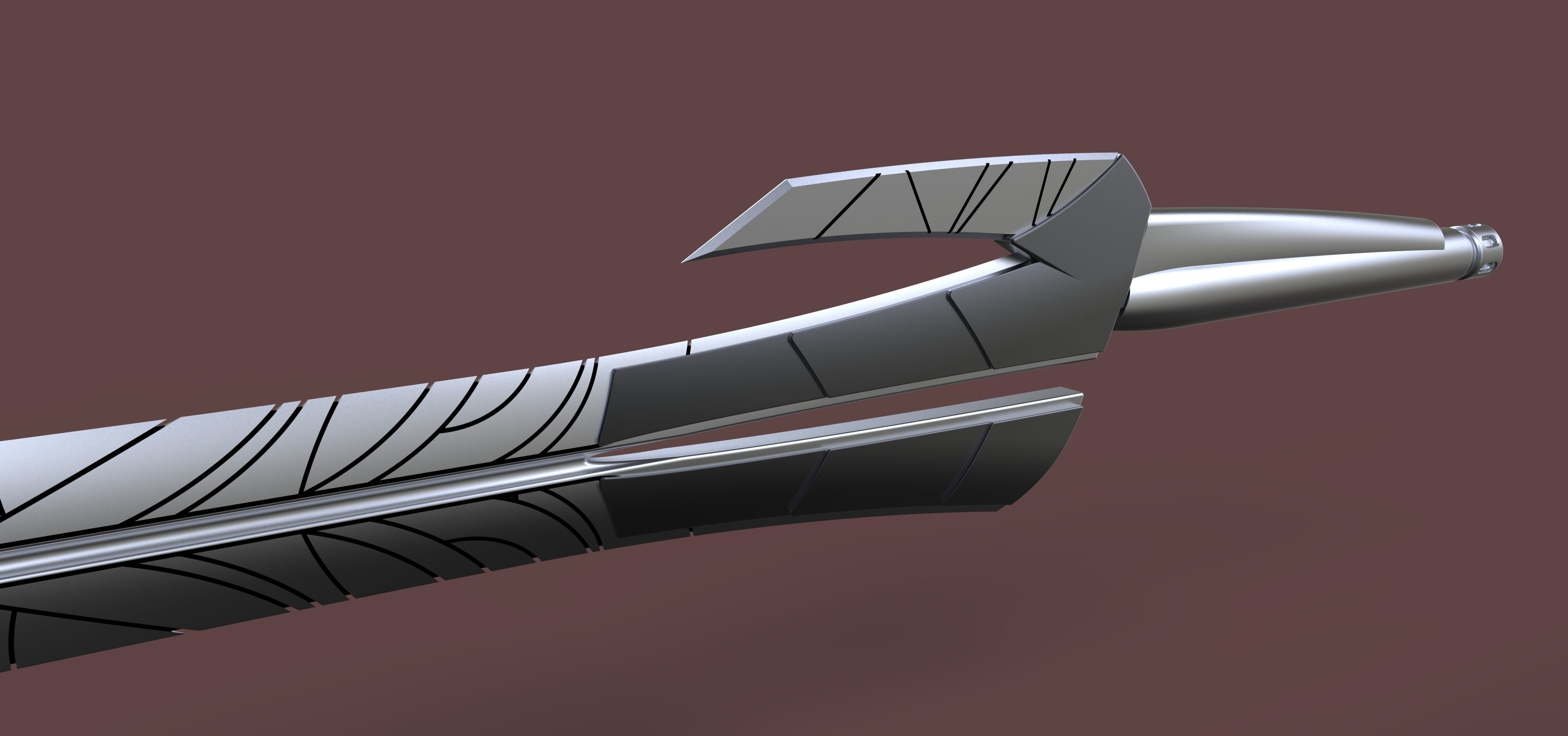 Sword of Gamora from Guardians of the Galaxy 3D model | CGTrader