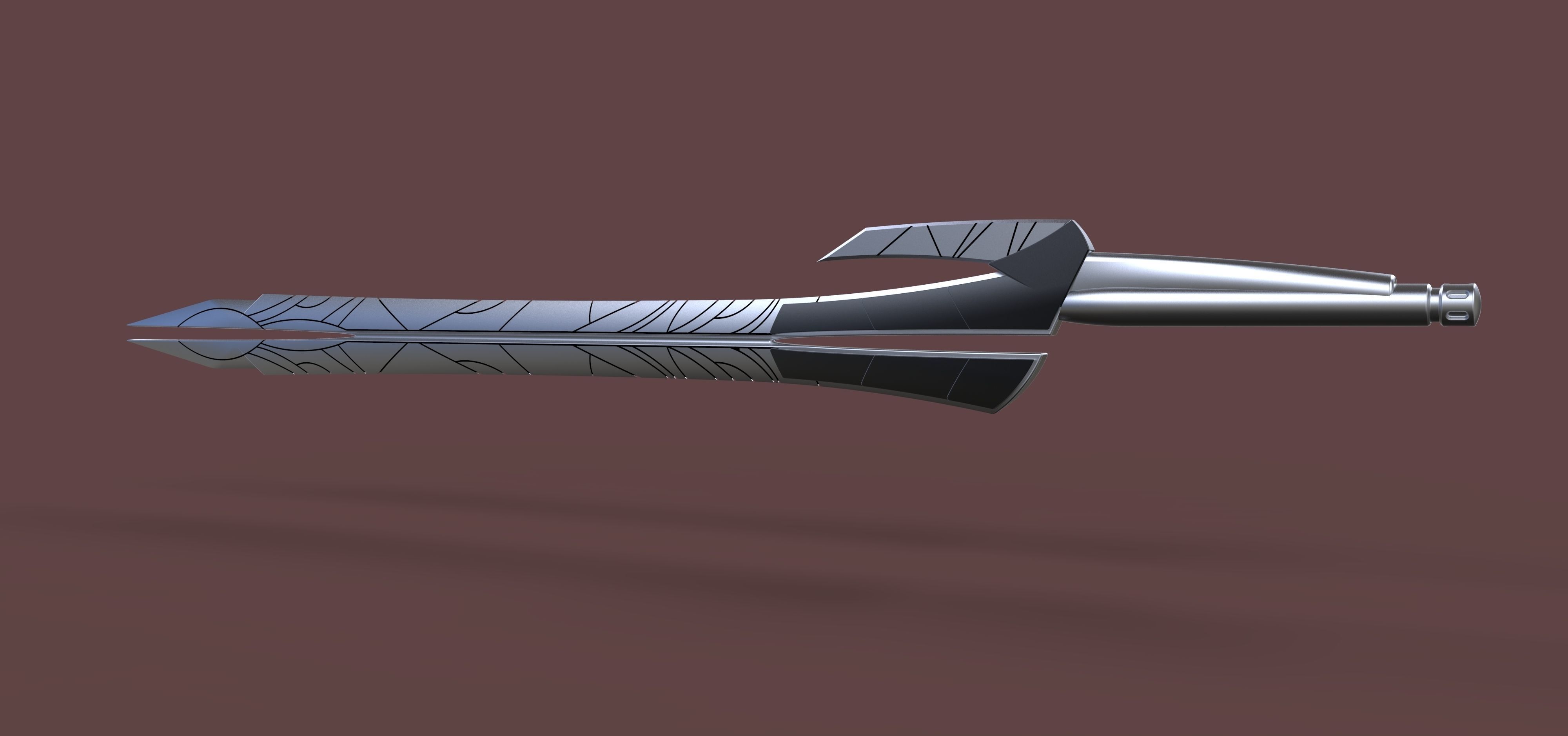 Sword of Gamora from Guardians of the Galaxy 3D model | CGTrader