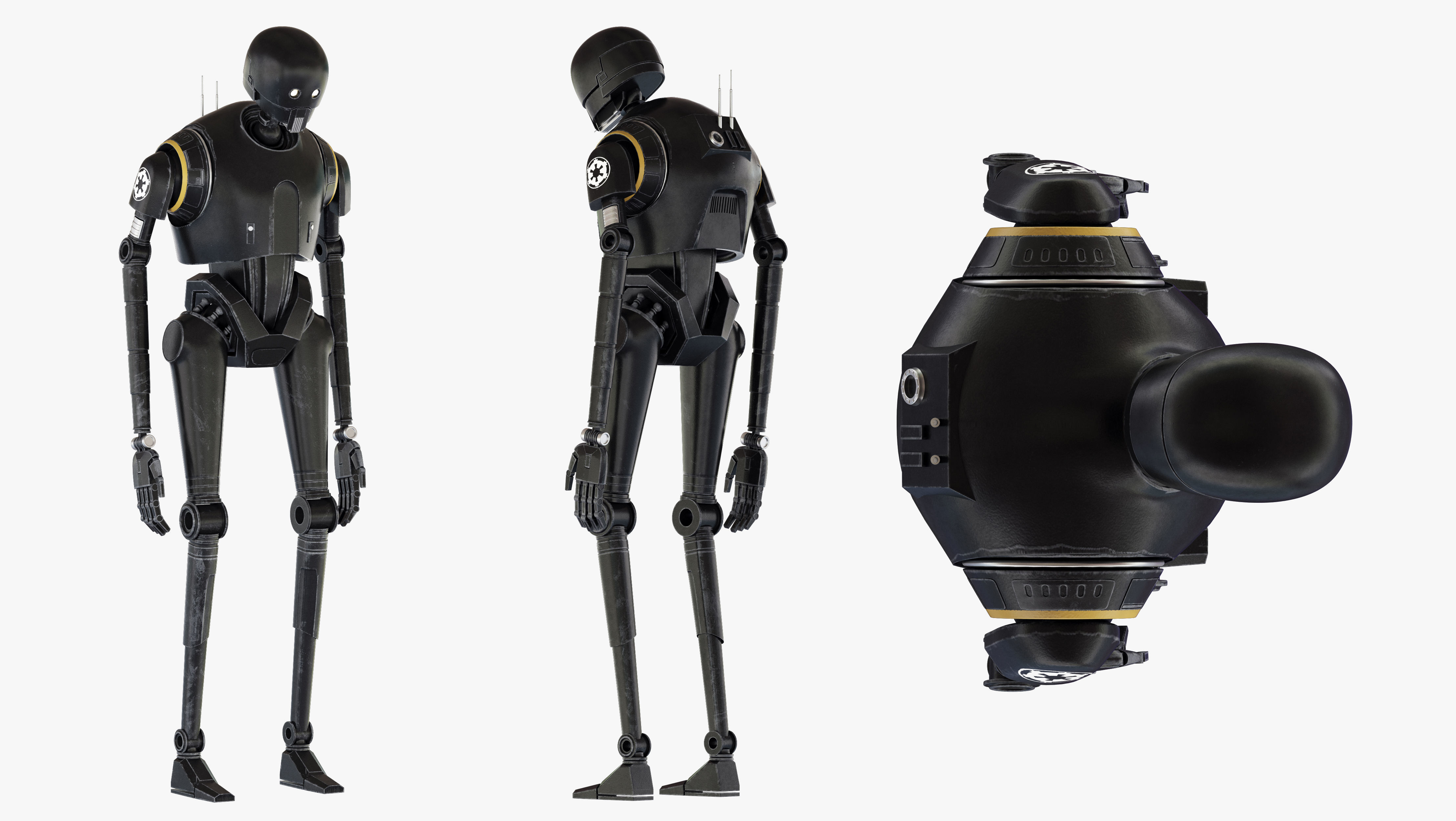 K-2SO Star Wars Droid 3D model | CGTrader
