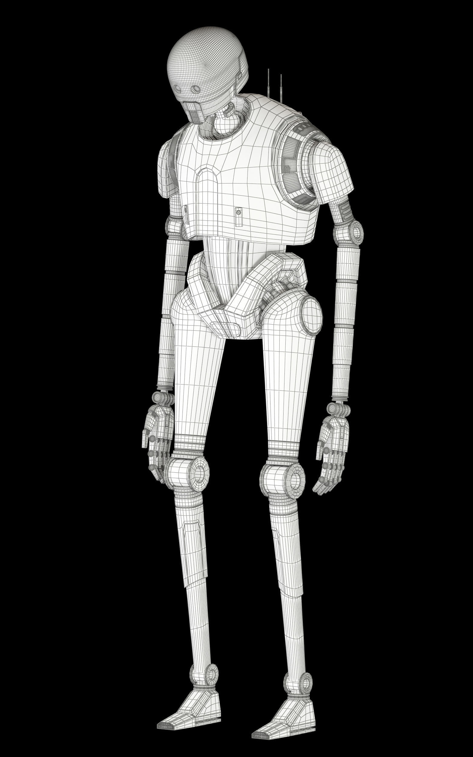 K-2SO Star Wars Droid 3D model | CGTrader