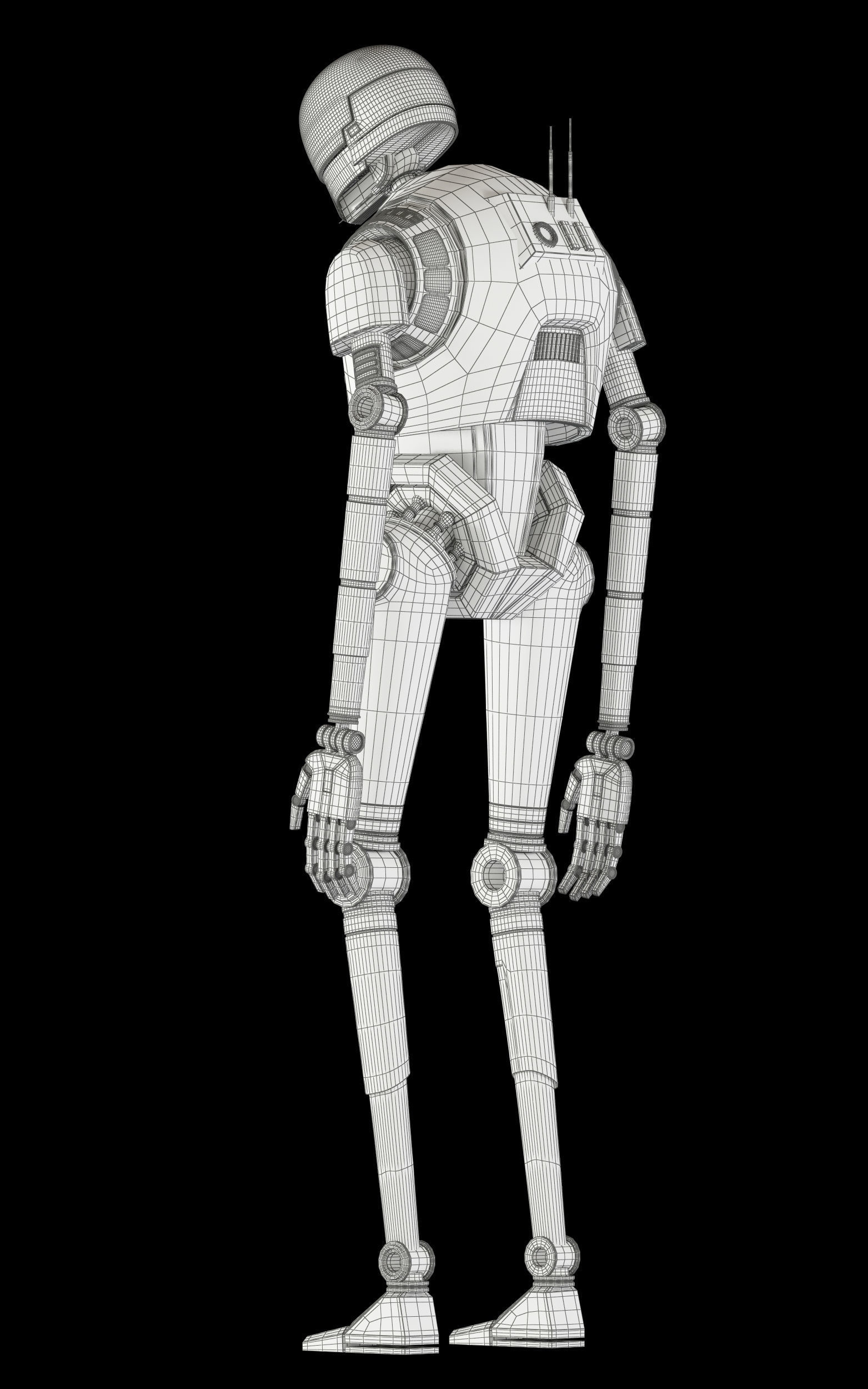 K-2SO Star Wars Droid 3D model | CGTrader
