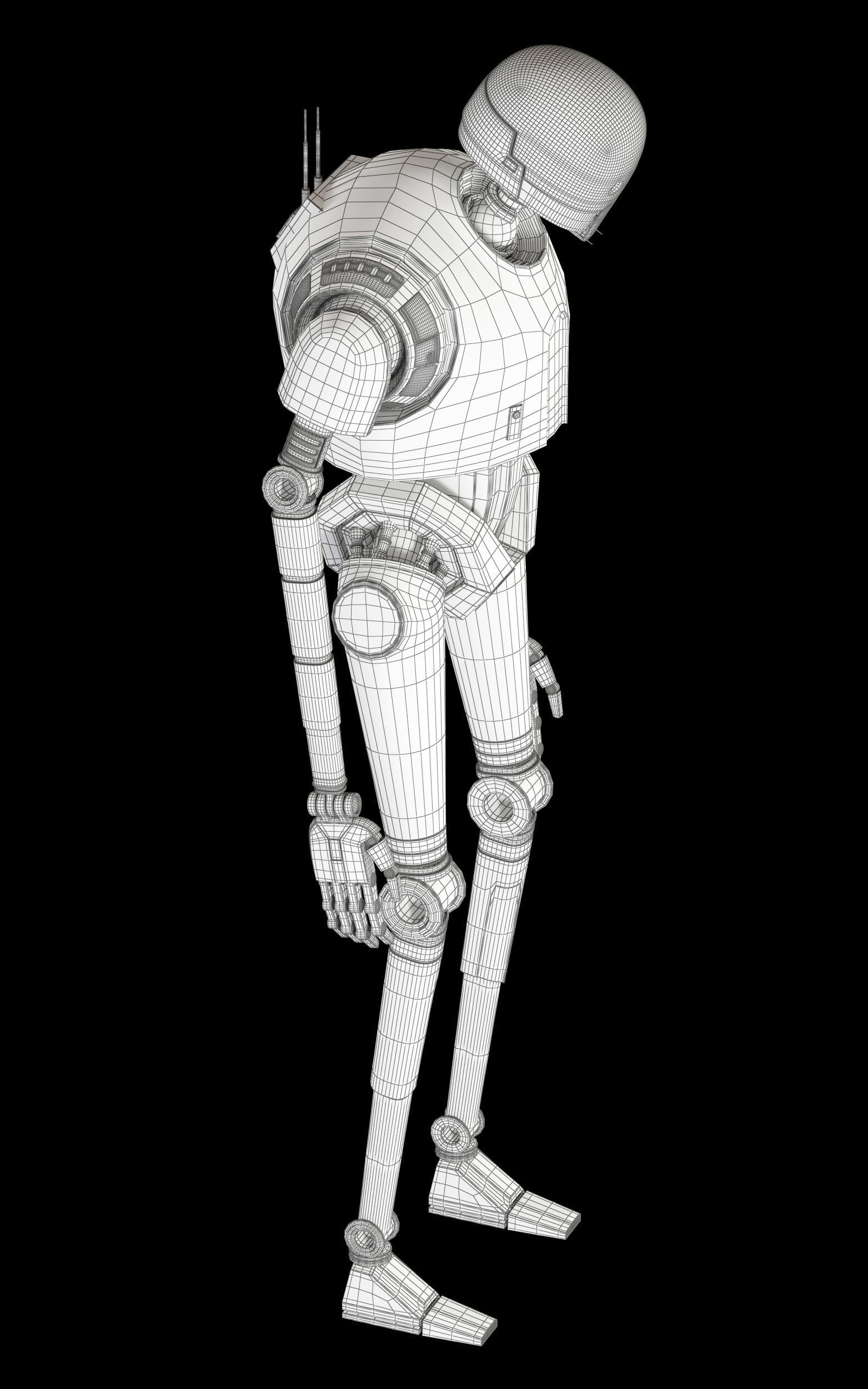 K-2SO Star Wars Droid 3D model | CGTrader