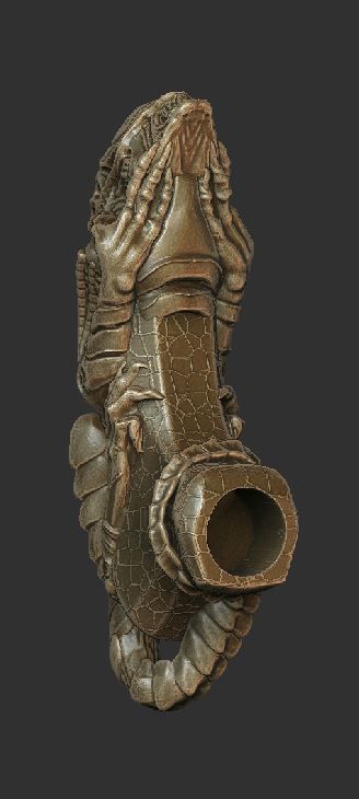 Cane alien 3D model 3D printable | CGTrader