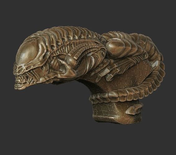 Cane alien 3D model 3D printable | CGTrader