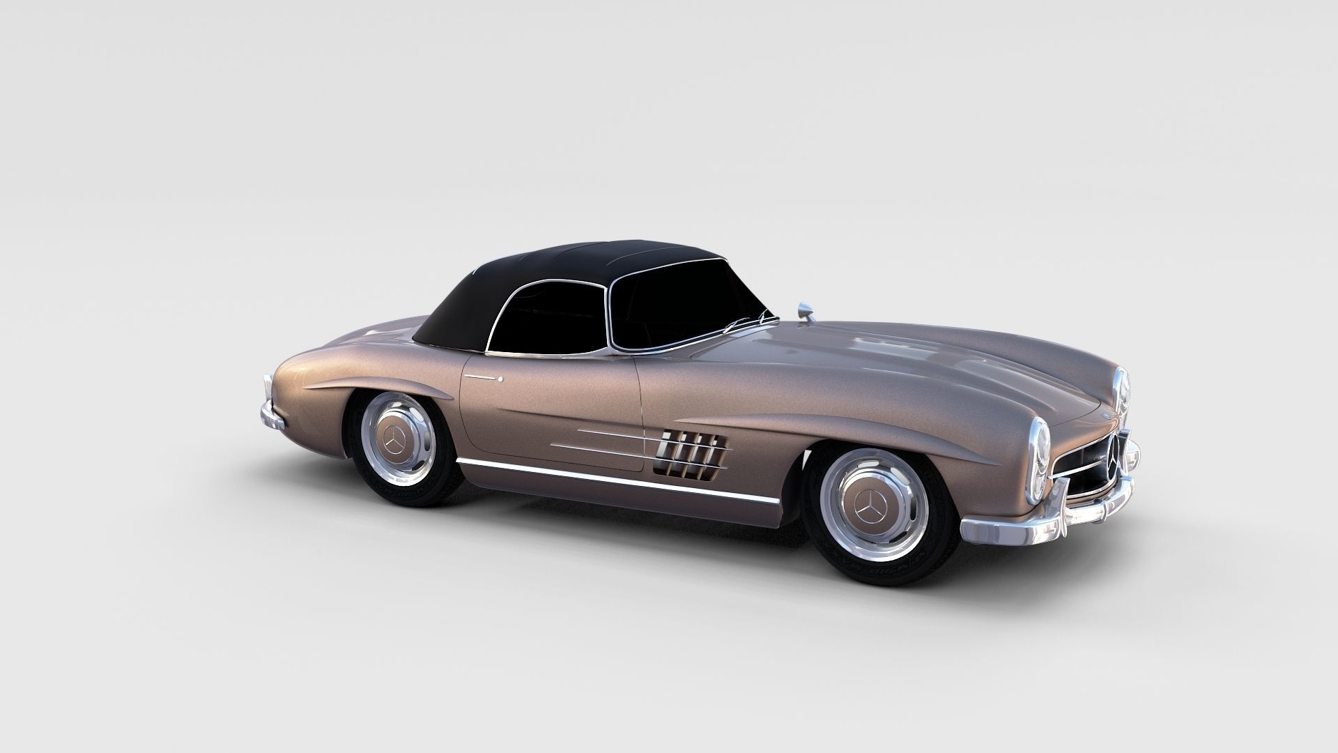 Mercedes 300SL Pack 3D model | CGTrader
