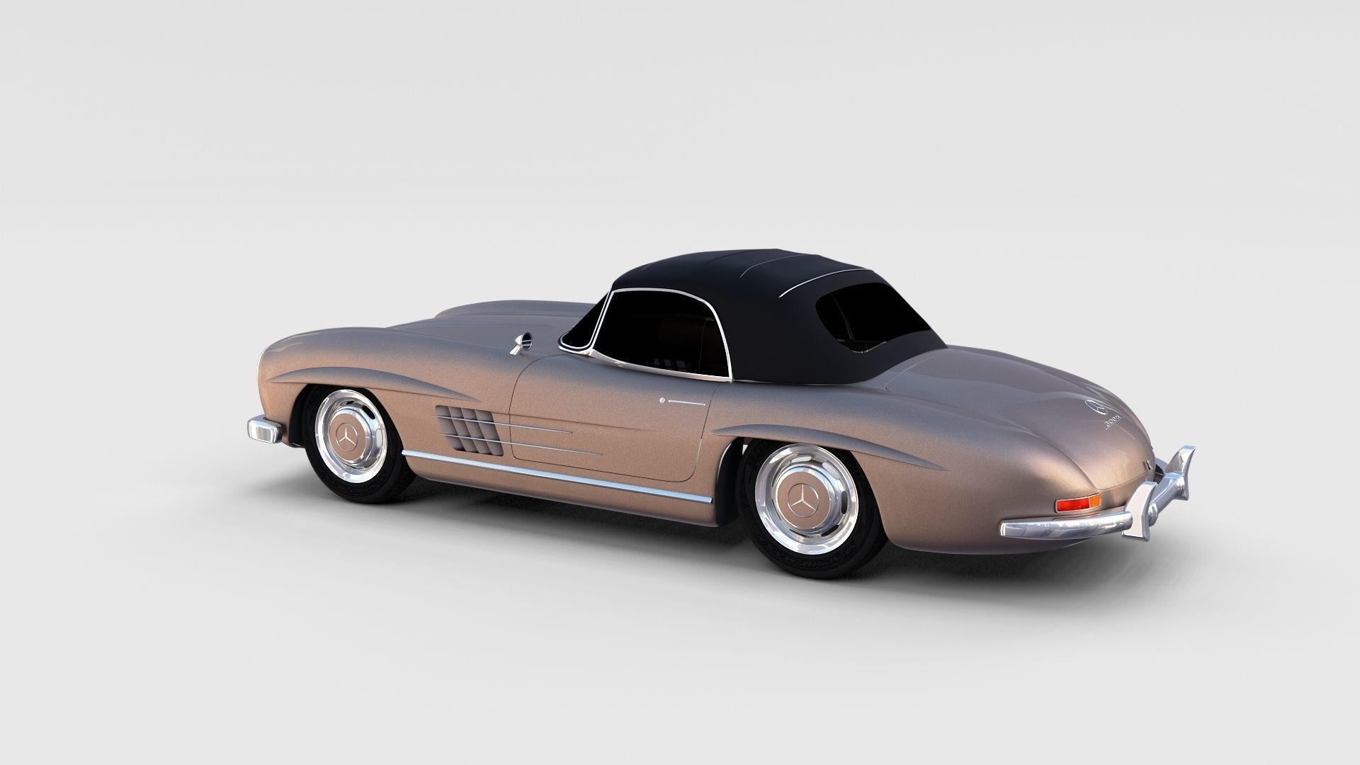 Mercedes 300SL Pack 3D model | CGTrader