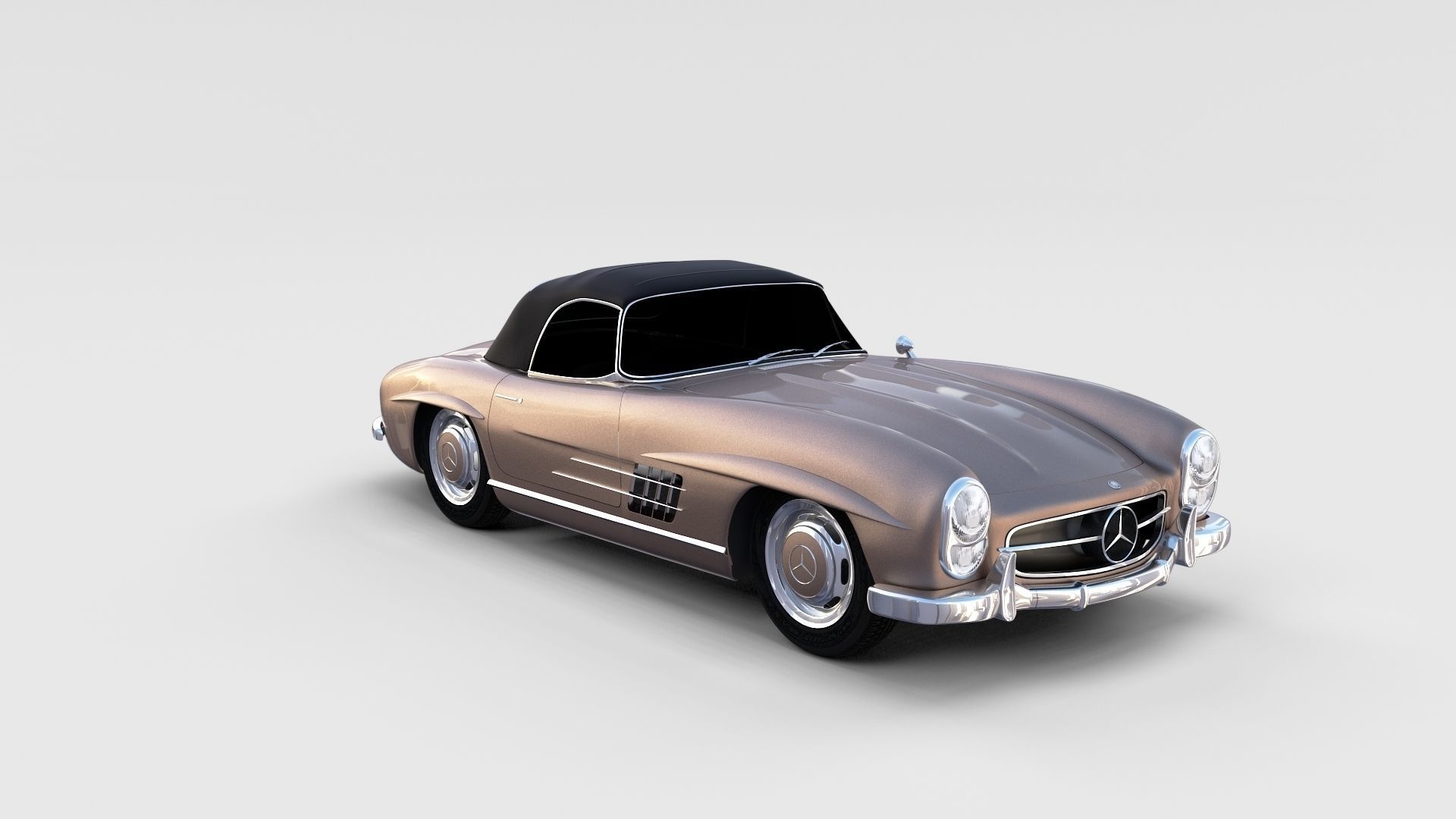 Mercedes 300SL Pack 3D model | CGTrader
