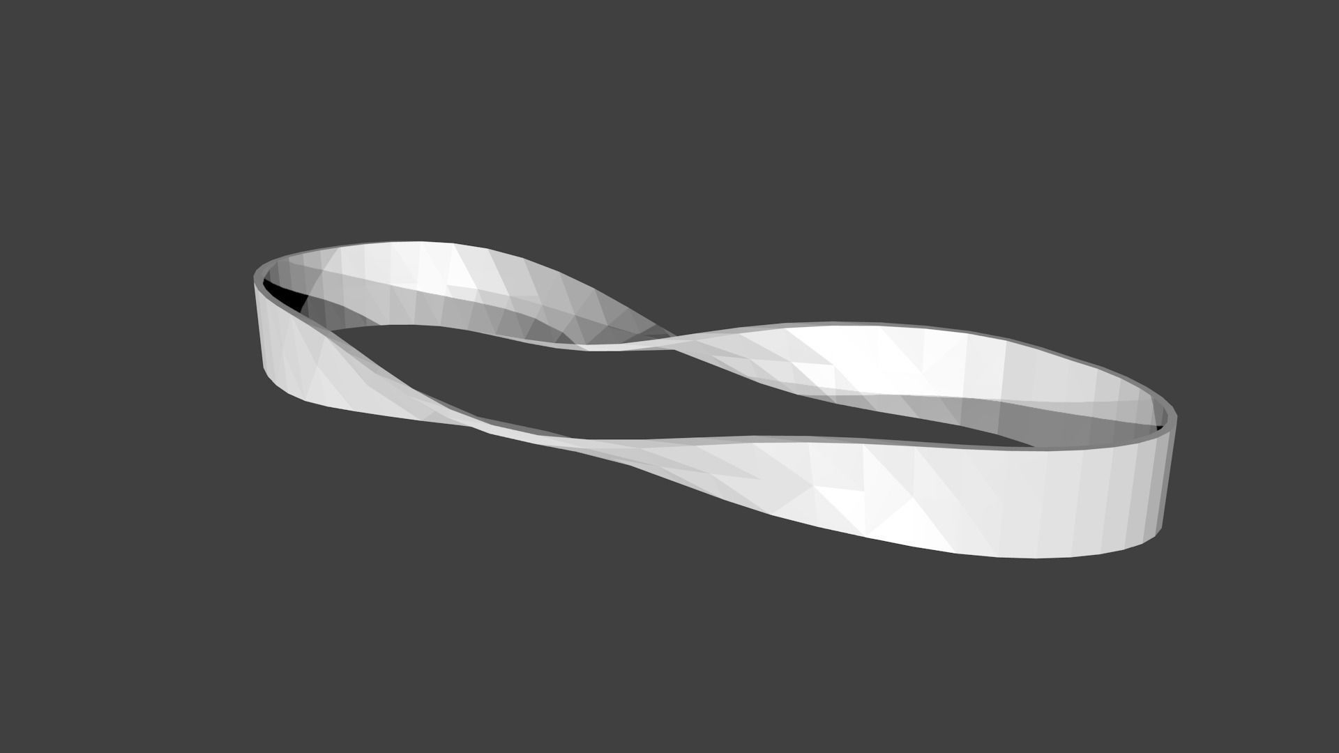 Classic mobius strip 3D model 3D printable | CGTrader