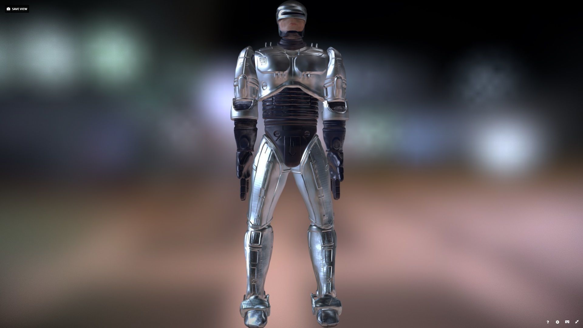3D model Robocop silver robot suit VR / AR / low-poly | CGTrader