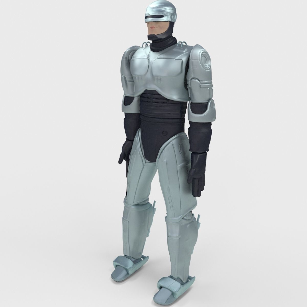 3D model Robocop silver robot suit VR / AR / low-poly | CGTrader