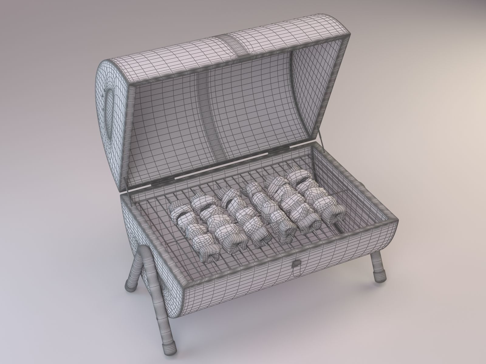 Shish kebab 3D model | CGTrader