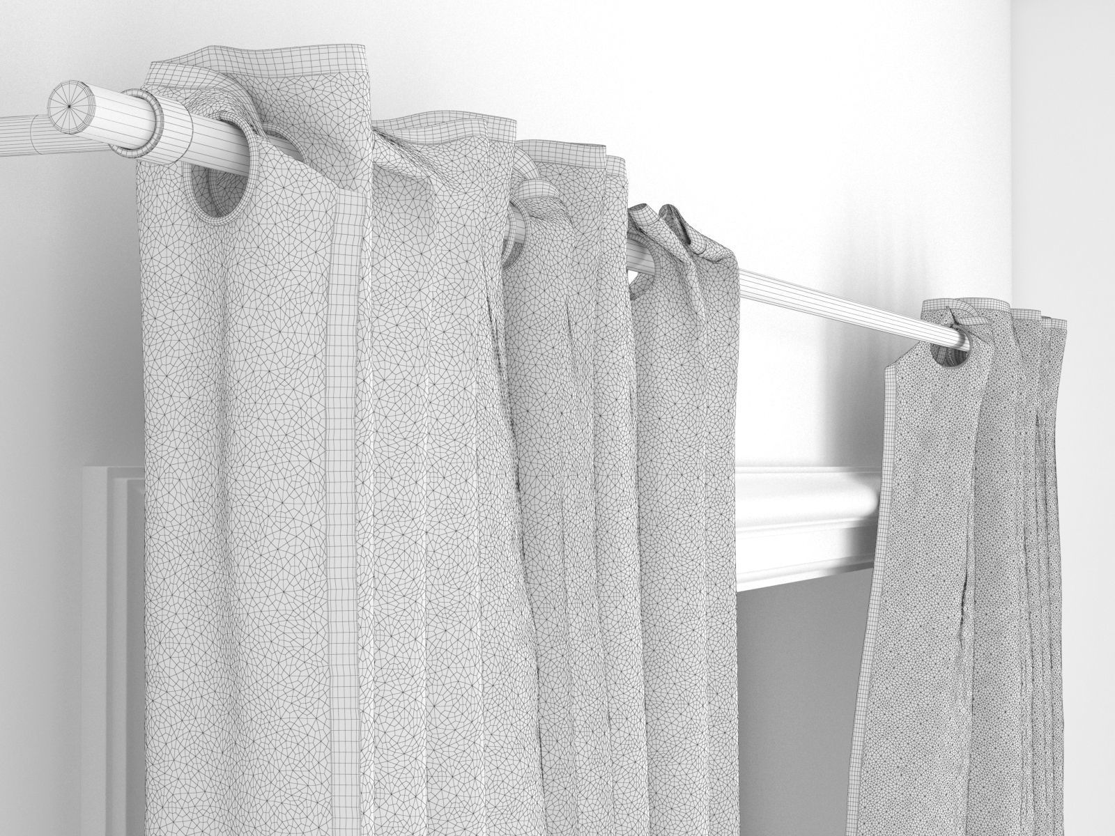 Antilia Curtains 3D model | CGTrader