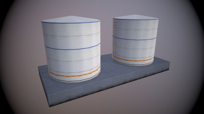 3D model Oil tanks VR / AR / low-poly | CGTrader