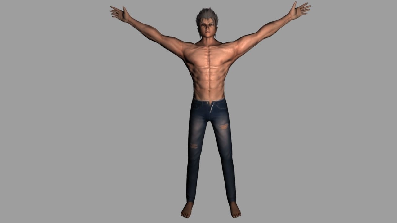 3D model Cool Guy 3d model VR / AR / low-poly | CGTrader