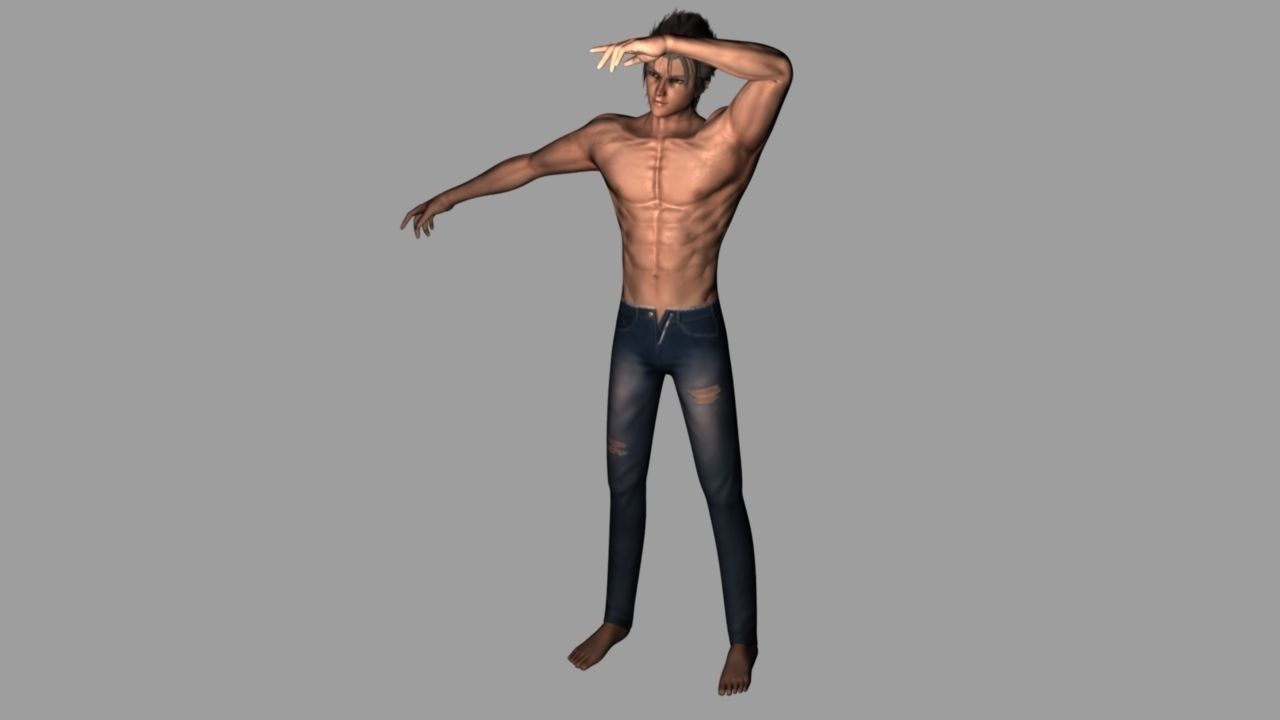 3D model Cool Guy 3d model VR / AR / low-poly | CGTrader