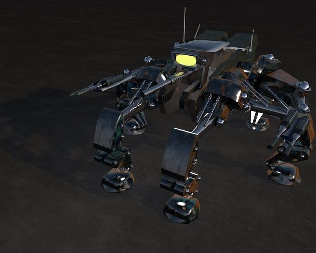 Heavy Droid 3D model rigged | CGTrader