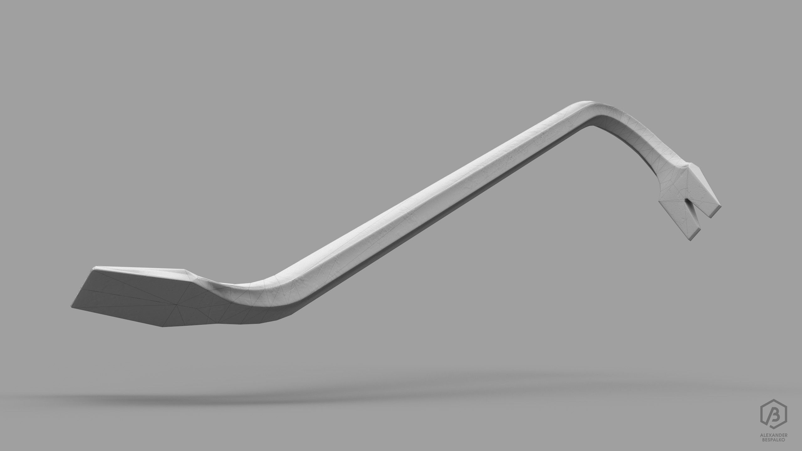 3D model Game Ready Crowbar metal hook VR / AR / low-poly | CGTrader