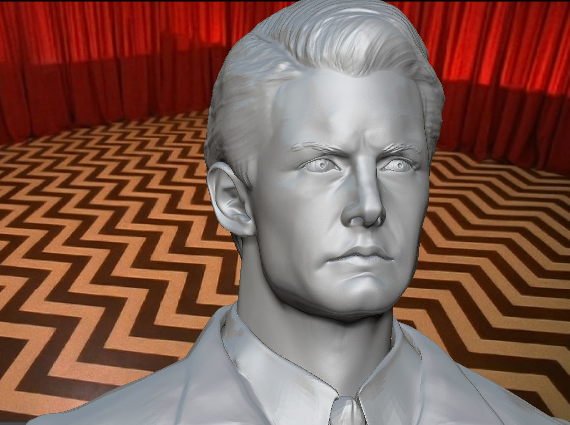 Twin Peaks Dale Cooper Kyle Maclachlan bust for 3D Printing 3D model 3D ...