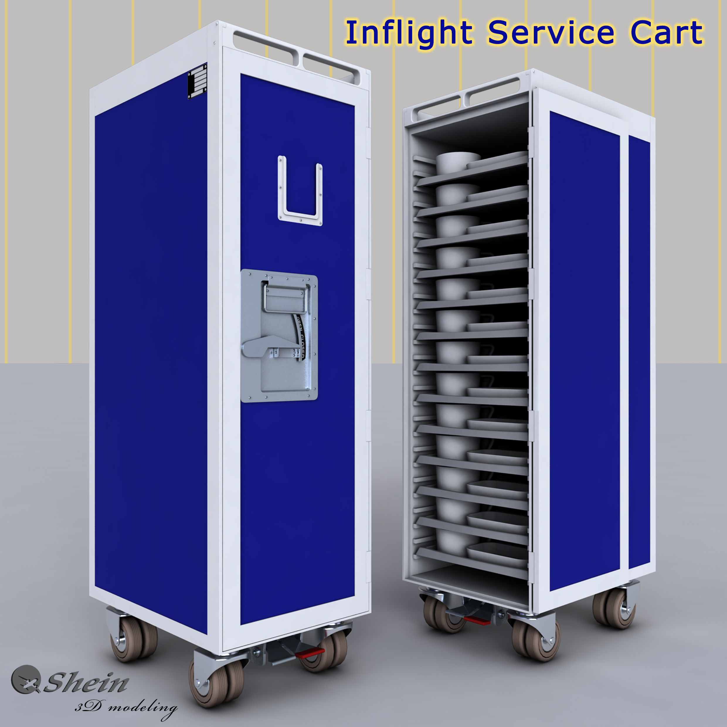 INFLIGHT SERVICE CART 3D model | CGTrader