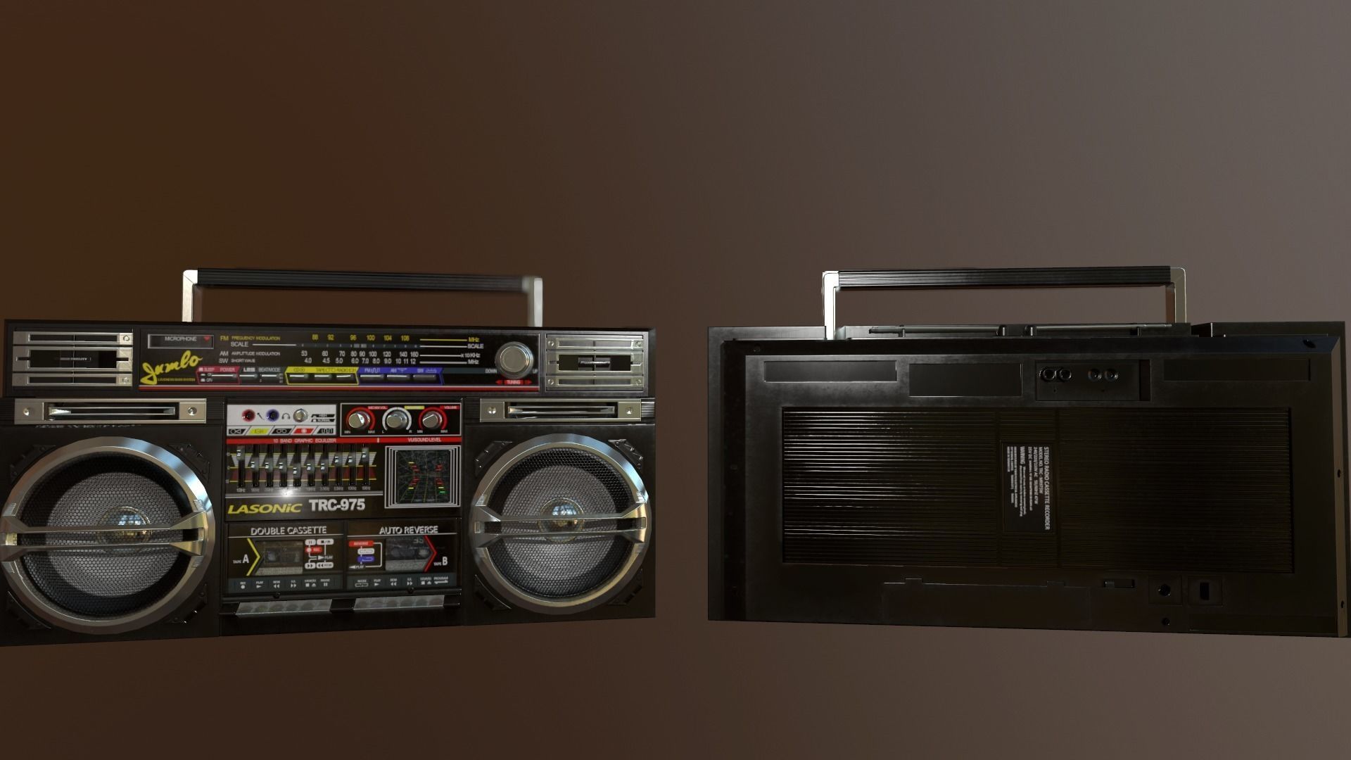 3D model Lasonic TRC-975 Boombox VR / AR / low-poly | CGTrader