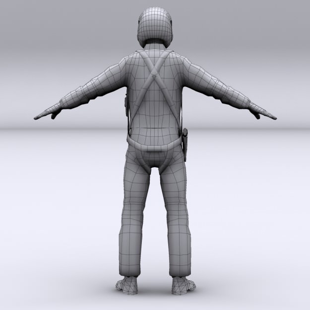 Fighter pilot 3D model | CGTrader