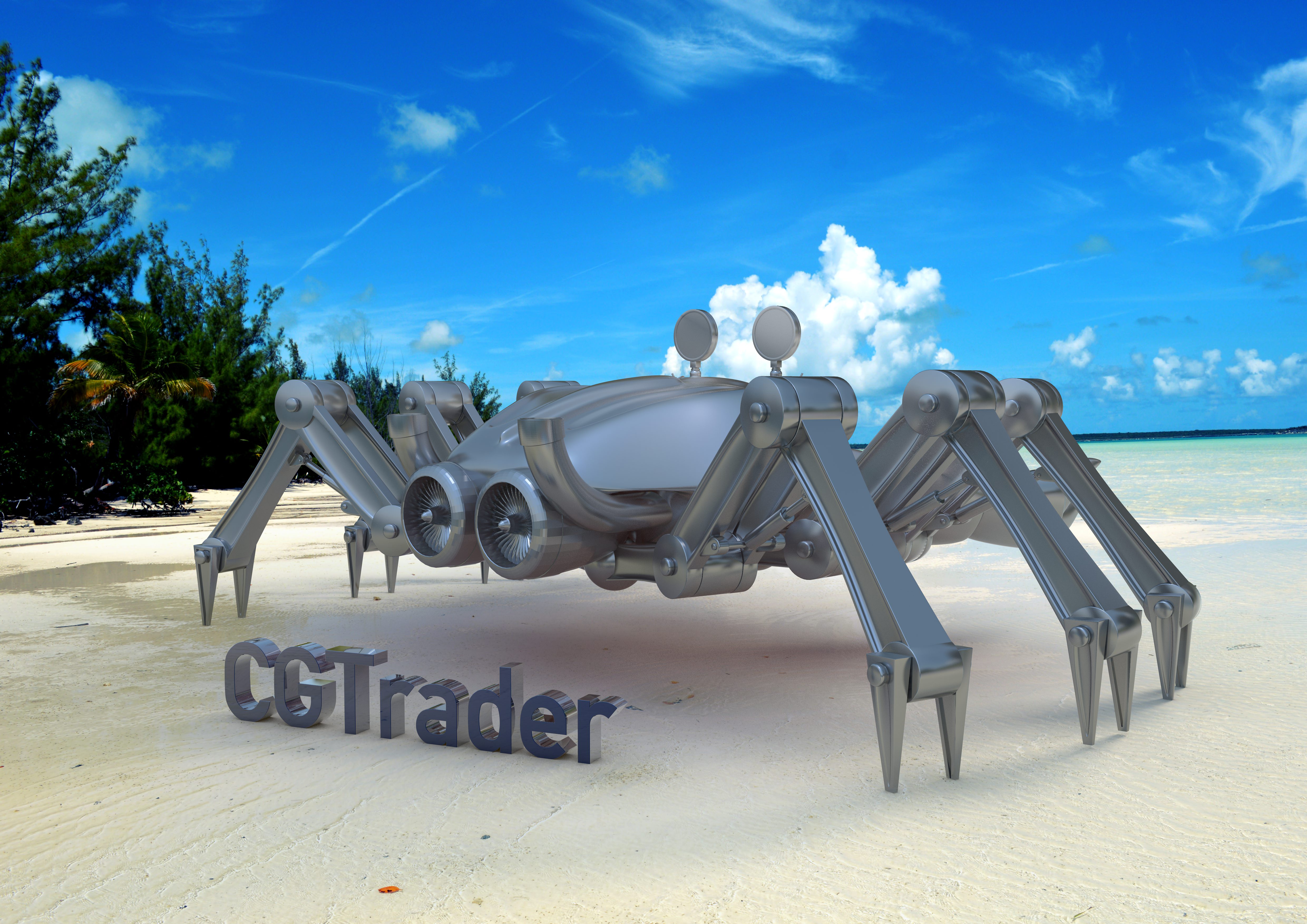 Crab robot 3D Model C4D STL | CGTrader.com