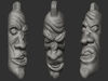 Rock Head Face free 3D model 3D printable | CGTrader