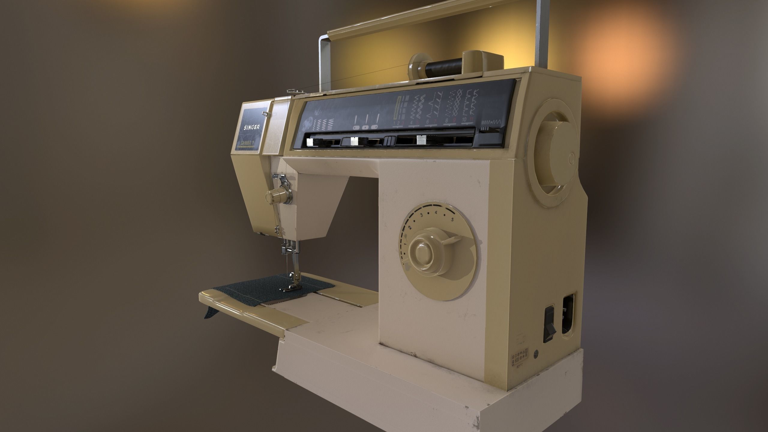 3D model Detailed Sewing Machine - PBR VR / AR / low-poly | CGTrader