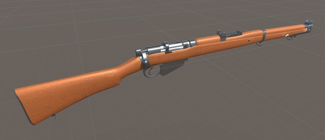 SMLE Lee-Enfield Mark III Bolt-Action Rifle free 3D model | CGTrader