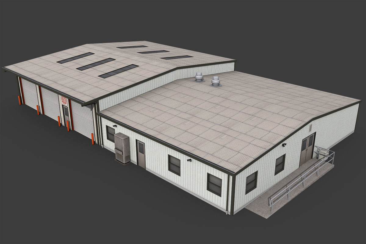 3D model Industrial Buildings Pack VR / AR / low-poly | CGTrader