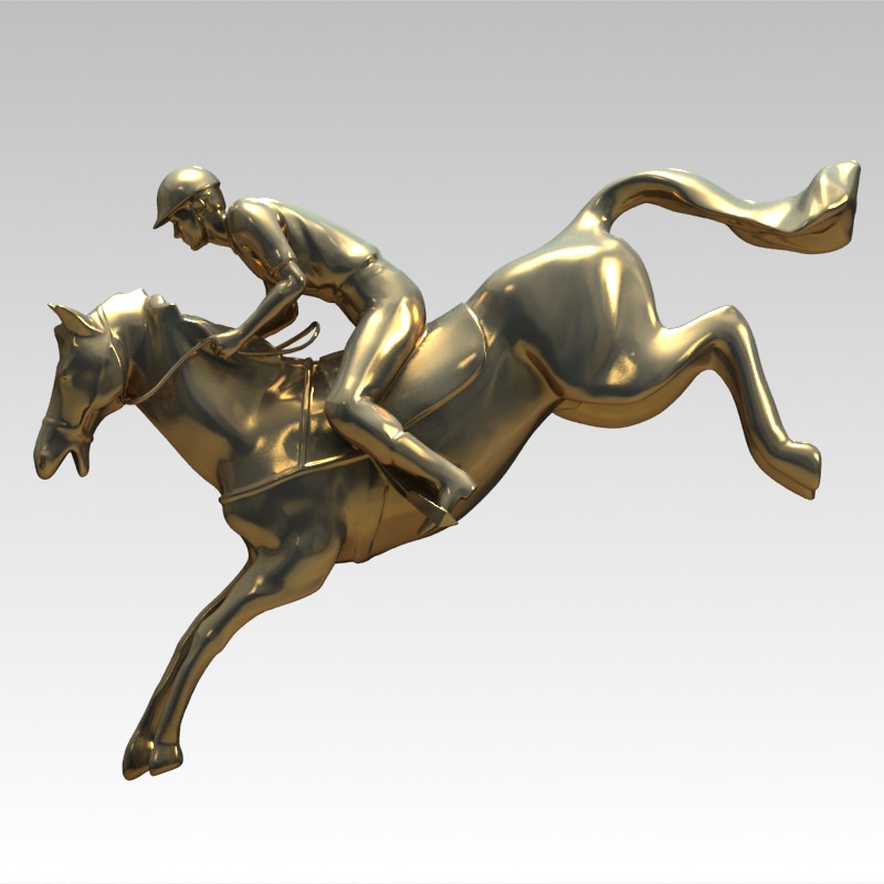 Equestrian sculpture 3d model 3D model | CGTrader