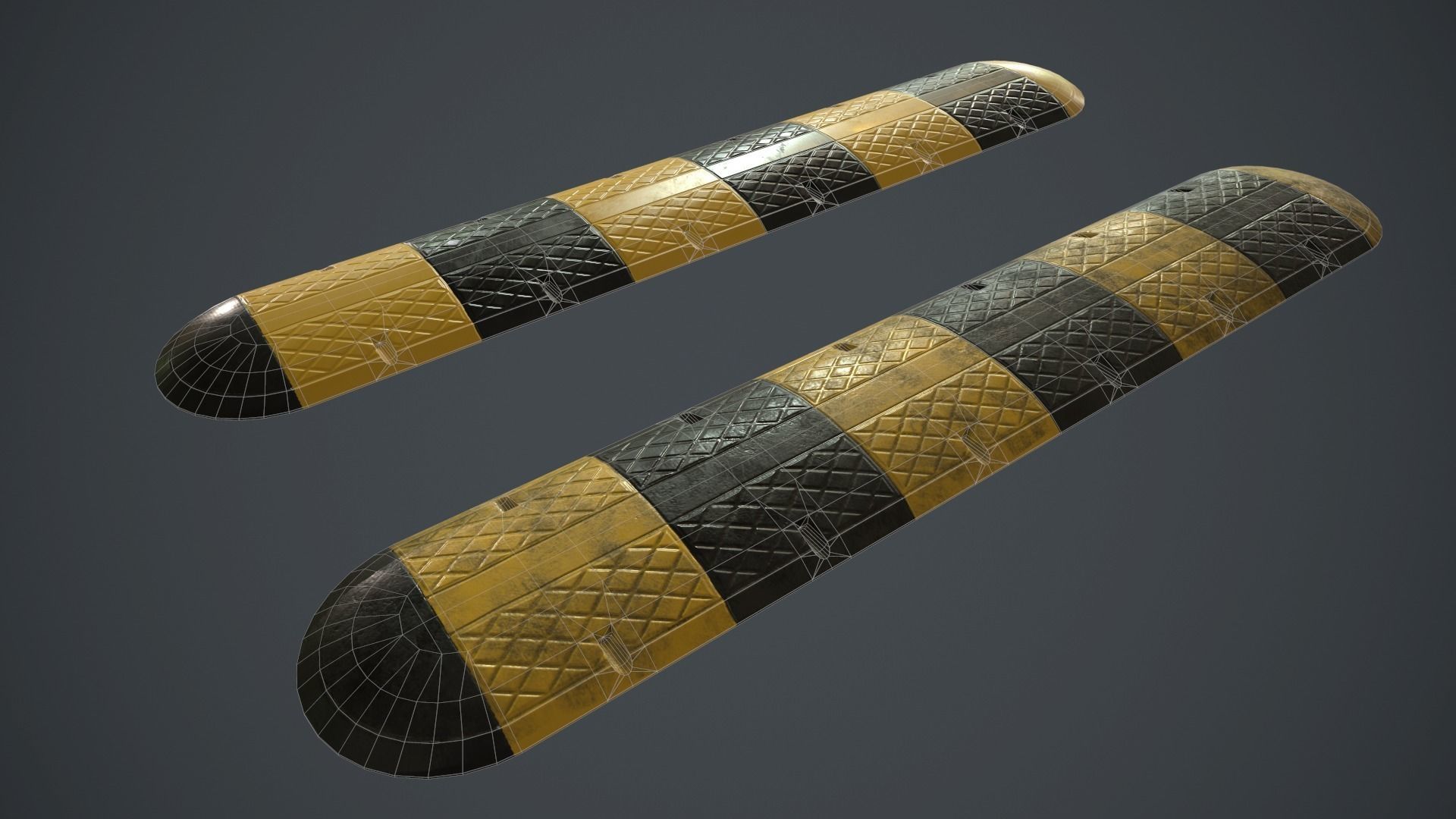 3D model Traffic Speed Bump PBR Game Ready VR / AR / low-poly | CGTrader