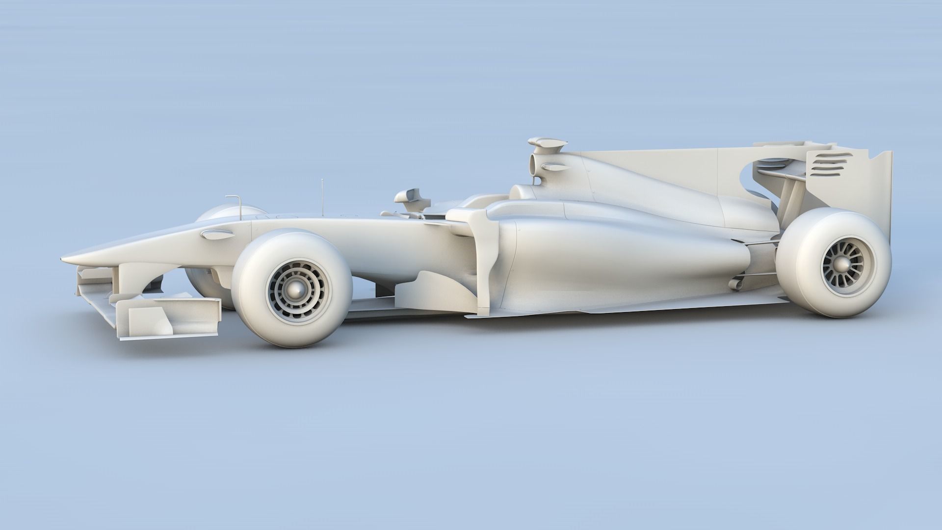 Ferrari F10 Formula 1 2010 No texture 3D model | CGTrader