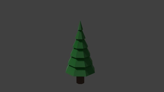 3D model Low-Poly Pine Tree VR / AR / low-poly | CGTrader