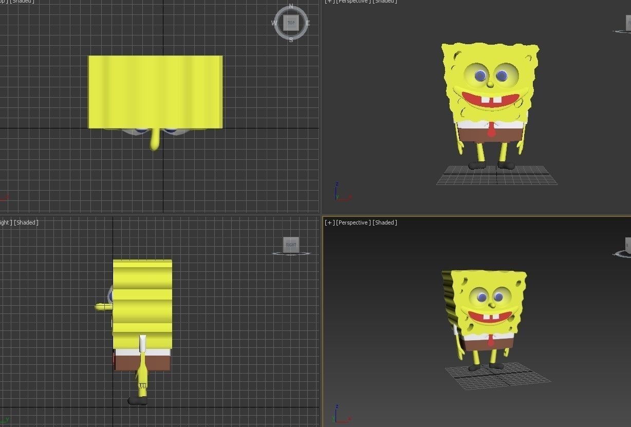 3D model Sponge Bob Square Pants VR / AR / low-poly | CGTrader