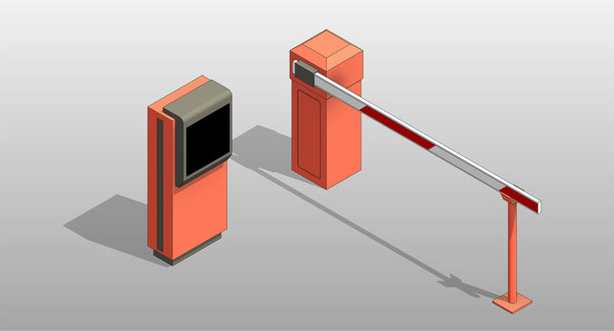 Revit Arm Gate Family 3D | CGTrader