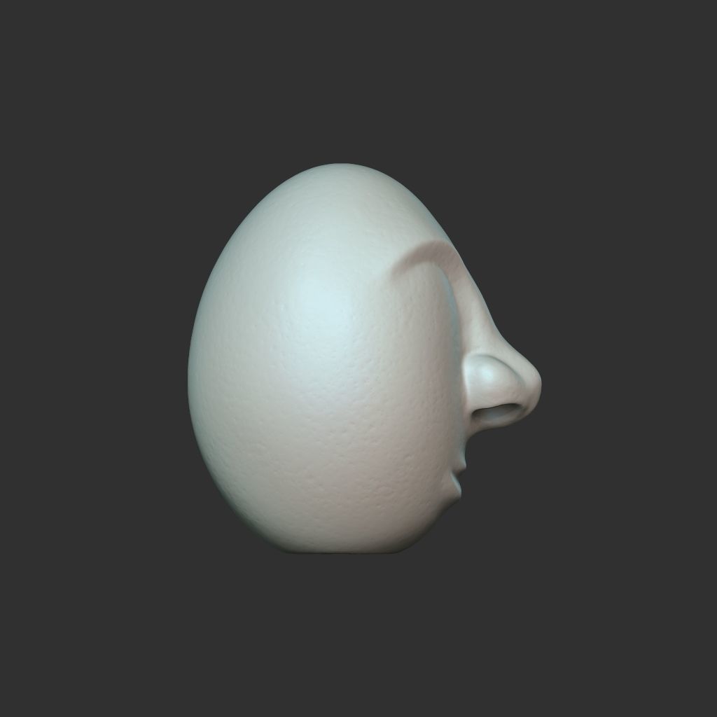 Egg Face 3D model 3D printable | CGTrader