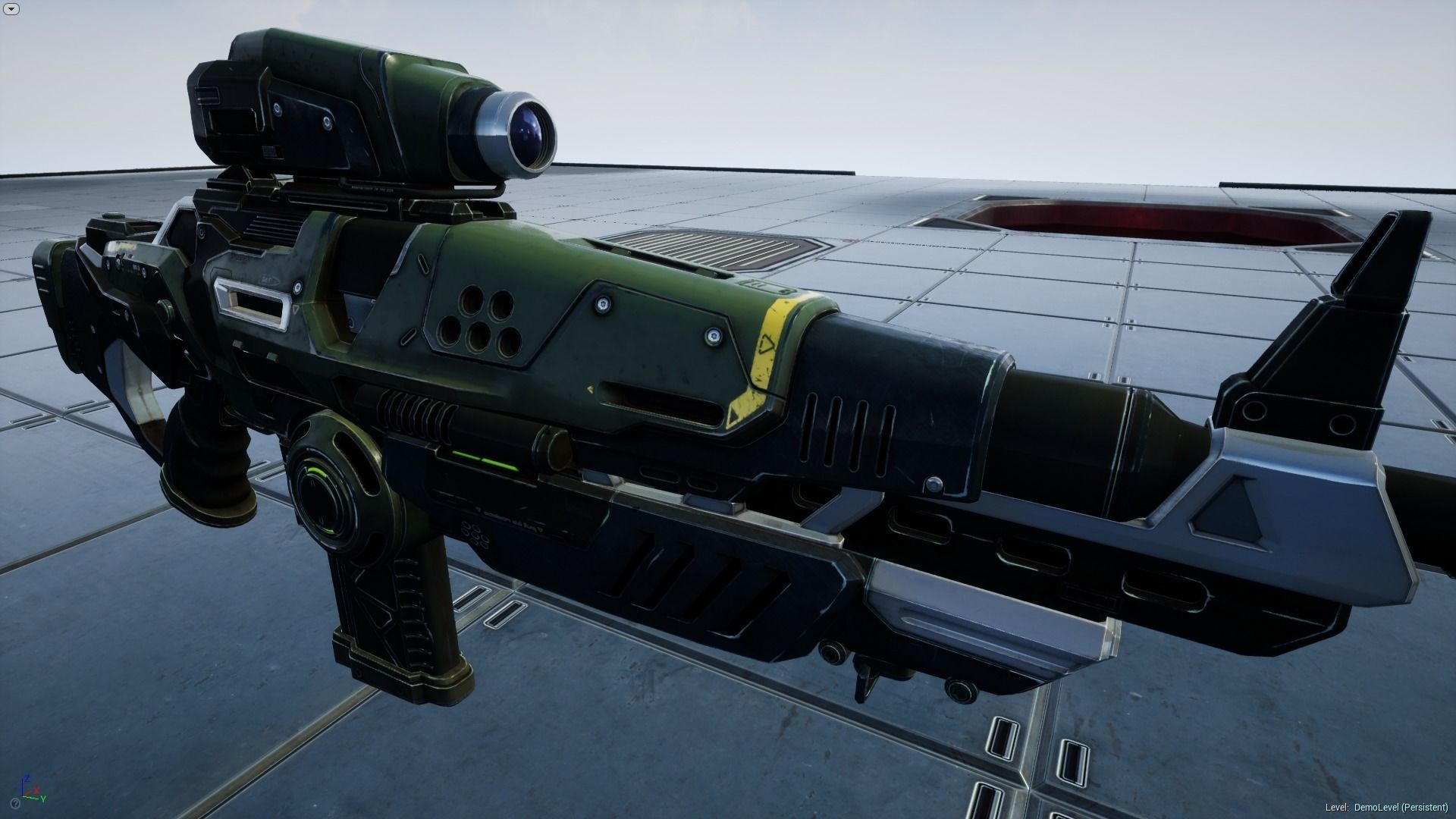 3D model Sci-Fi Assault Rifle - game model VR / AR / low-poly | CGTrader