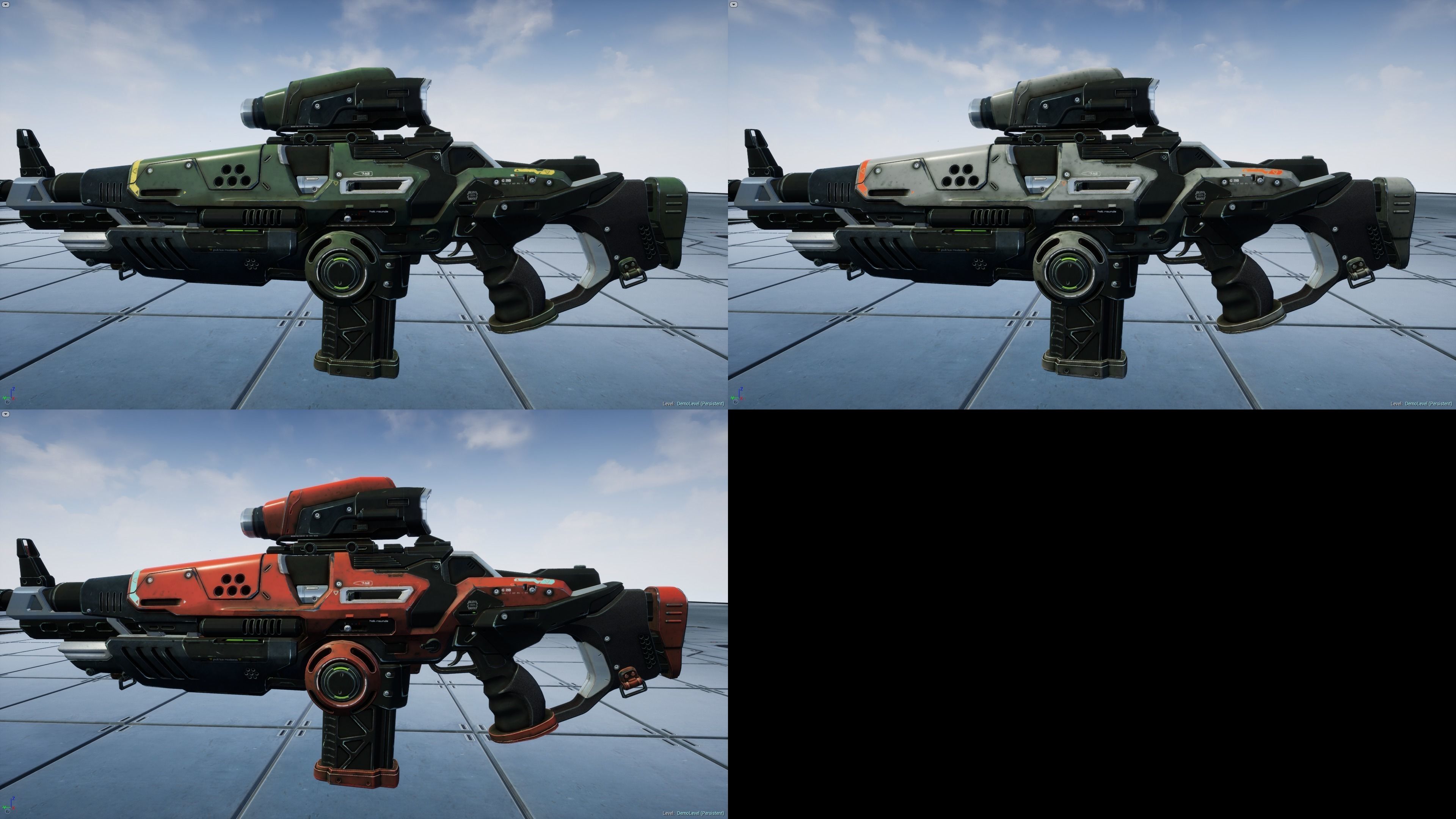 3D model Sci-Fi Assault Rifle - game model VR / AR / low-poly | CGTrader