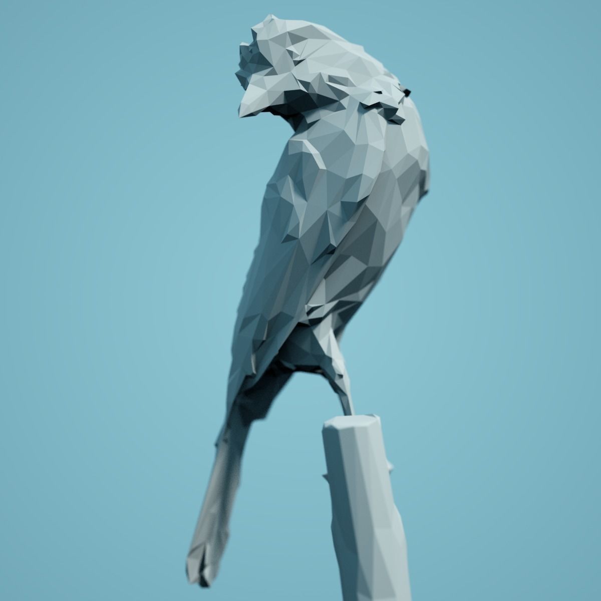 figurines print Low Poly Bird Model | CGTrader