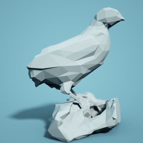 Low Poly Bird Model polygonal pigeon 3D model 3D printable | CGTrader