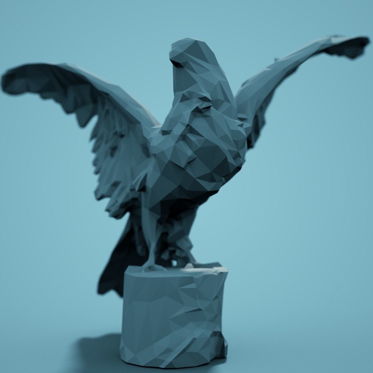 Falcon Low Poly Bird 3D model 3D printable | CGTrader
